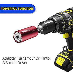 MiKiTok Universal Socket Universal Socket Wrench Craftmanstoolset,Birthday Gifts for Men Women Husband Him Boyfriend 1/4"-3/4" (7mm to 19mm)