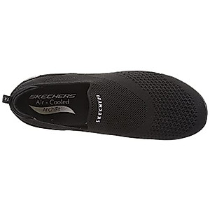 Skechers Women's ARCH FIT REFINE-DON'T GO Sneaker, Black/black, 8