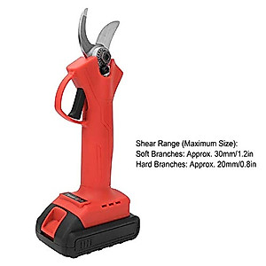 CHICIRIS Electric Secateurs, Pruning Shears, 21V Rechargeable Fruit Tree Scissors Lightweight Pruning Shears Branch Cutter, Garden Trimmer(1 Battery)