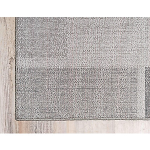 Unique Loom Del Mar Collection Area Rug - Sarah (5' 1" x 8' Rectangle, Light Gray/ Gray)
