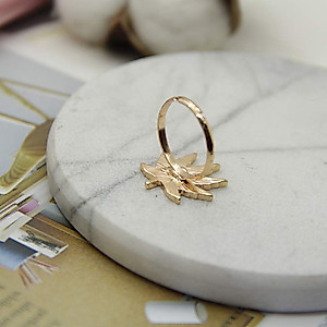 Yooce 420 Leaf Ring Jewelry, 2 Pcs