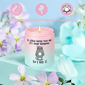 GSPY Scented Candle - Birthday Gifts, Cat Birthday Gifts for Women, Men, Mom, Dad, Best Friend, Daughter, Niece, Sister, Son - 30th 40th 50th 60th 70th 80th Birthday Candle Gifts for Cat Lovers