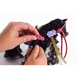 Sunny Days Entertainment, LLC. Glam-R-Ranch Raven Dream - Horse Toy with Accessories