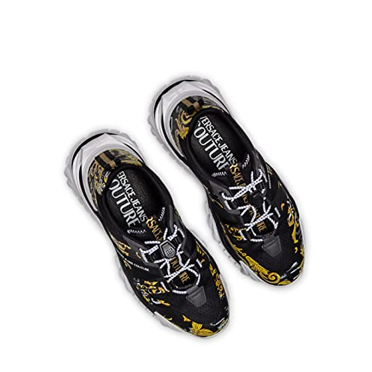 Versace Jeans Couture Men Trail Treck Sneakers Black - Gold 8 US