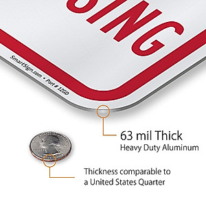 SmartSign-K-5842-EG Private Road Sign, No Trespassing Sign, Private Drive Sign, 12 x 18 Inches 3M Engineer Grade Reflective Aluminum, USA Made , Red on White