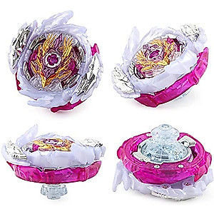 Mopogool Metal Fusion Play Blade Blade Toy Set B Blades Toys SuperKing B-168 Booster Rage Longinus.Ds'3A Battling Top Toys Bey Battle Blade Burst Evolution Left Right Spin String Launcher Grip