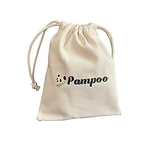 Pampoo Copper Dry Brush with Cotton Storage Bag- Exfoliating and Energizing Brush with Copper Bristles to Promote Healthy Skin, Reduce Stress, and Improve Circulation