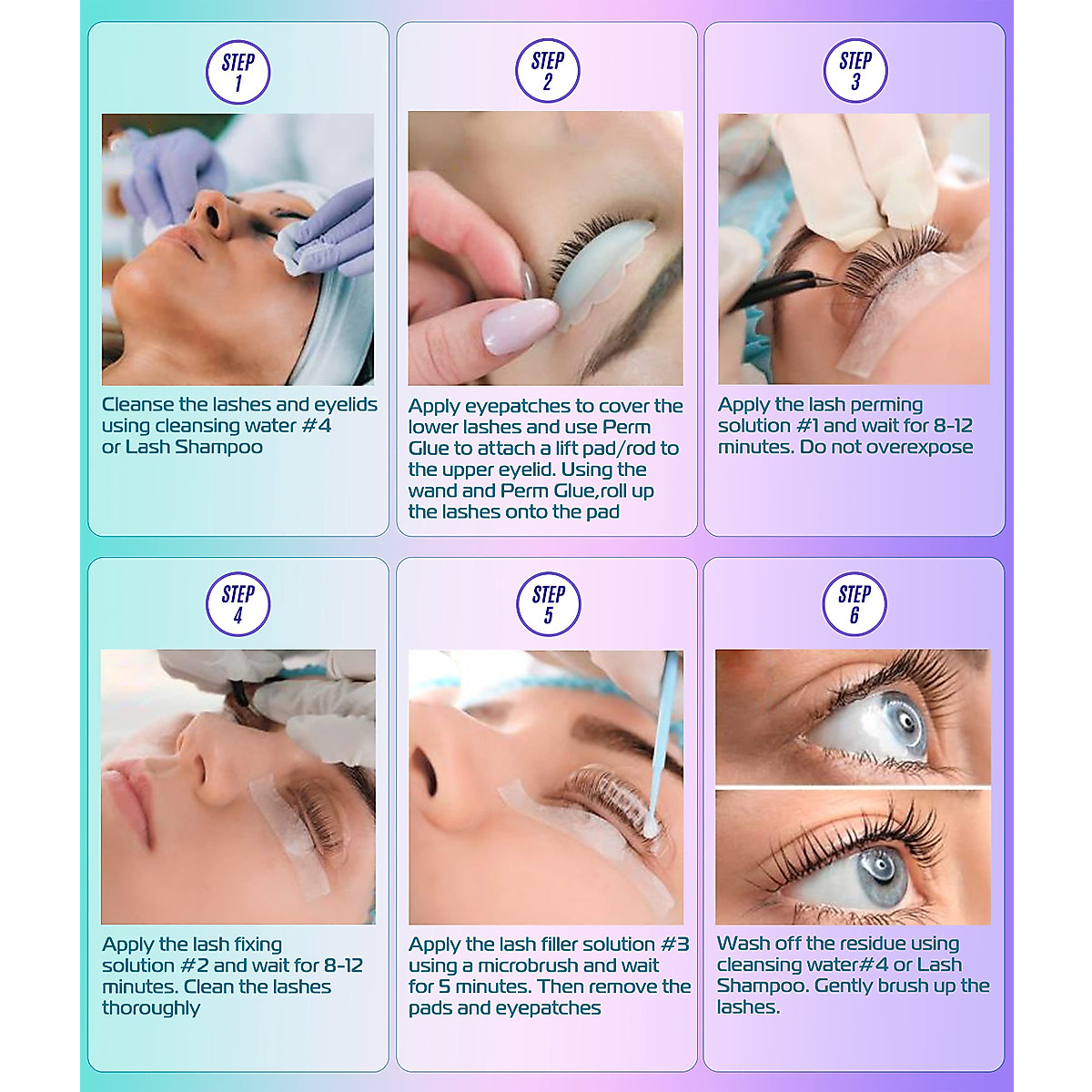 Stacy Lash Lift Kit - Professional Salon Premium Quality Eyelash Perm Curling Lotion & Liquid Full Lifting Set - Eyelash Perming Wave Curling Semi-Permanent