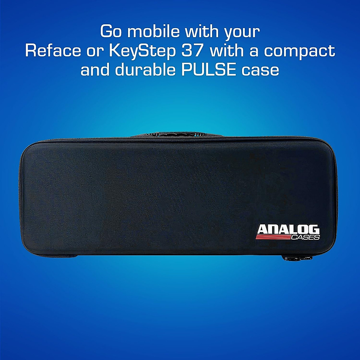 ANALOG CASES Yamaha Reface Series & Arturia KeyStep 37 Case - Custom-Fitted Compact PULSE Hard Case for Travel