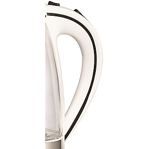 Brentwood KT-1900W 1.7L Cordless Glass Electric Kettle, White