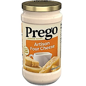 Prego Four Cheese Alfredo Sauce, 14.5 oz Jar (Case of 6)