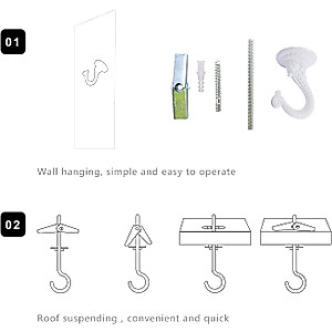 Stuffed Animal Net Large Toy Hammock Macrame Plush Toy Display with One Hook for Corners, Walls and Ceiling Hanging Net Stuff Animal Storage for Kid Room Bedroom Playroom (Beige)