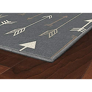 Brumlow Mills Bohemian Arrows Decorative Archery Gray Area Rug for Living Room Decor, Bedroom Carpet, Dining, Kitchen Rugs or Front Door Mat, 2'6" x 3'10"