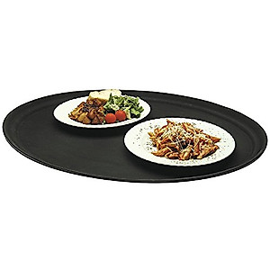 HUBERT NonSkid Serving Tray, Round - 27"L x 22"W