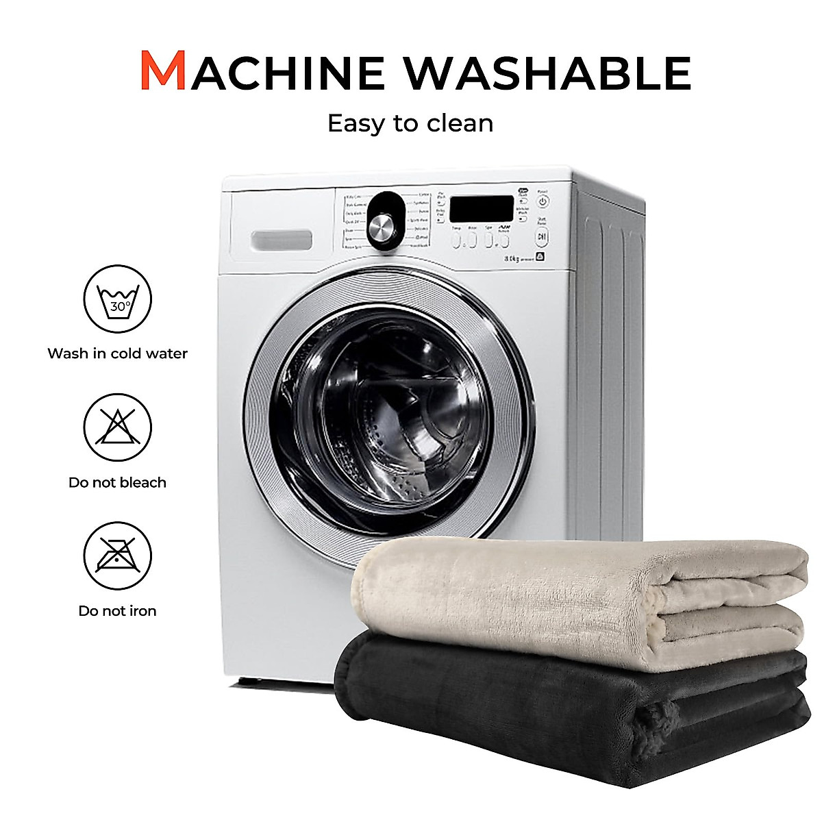 LINENLUX Large Dog Blankets Waterproof Couch Cover for Bed Pet Washable Thickened Furniture Protector Sherpa Fleece Reversible, Black 85" x 57"