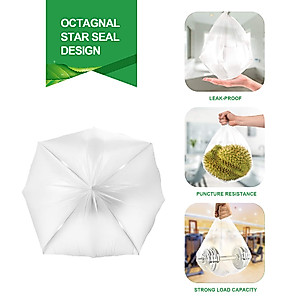 Small Clear Trash Bags FORID 2.6 Gallon Garbage Bags Wastebasket Bin Liners 110 Count Plastic Trash Bags for Bathroom Bedroom Office Garbage Can 10 Liters - Durable & Thick Trash Bag