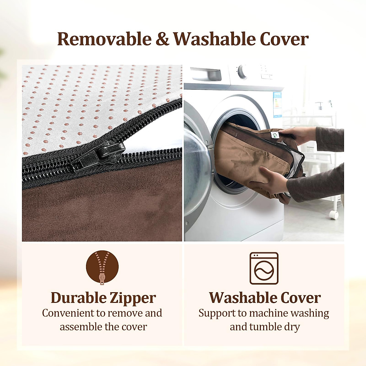 WEVEGO Jumbo Orthopedic Dog Bed, Large Dog Bed 7.87-inch Thick Gel Memory Foam with Pillow, Durable Flannel Fabric Dog Beds Large Sized Dog, Removable Cover & Waterproof Liner for Large Breed Dogs