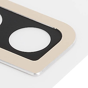 Mobile Phone Camera Lens Protector,High Transparency Rear Camera Cover Metal Phone Camera Covering Film for Samsung S21/S21 Plus,1:1 Original(Black Gold)