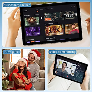 WXUNJA Android 13 Tablet, 10 inch Tablets with 8GB (4+4) RAM 64GB ROM 1TB Expand, Quad-Core Processor, 1280x800 IPS HD Touch Screen, WiFi, Dual Camera, Bluetooth, 6000mAh Battery - Blue