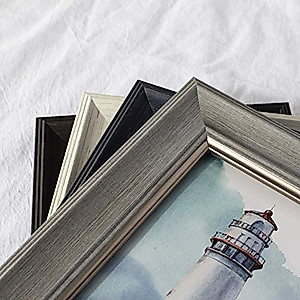 Annecy 4x6 Picture Frame (4 Pack, Assorted Colors) - Rustic 4x6 Photo Frames with High-Definition Real Glass - Wall Mount & Table Top Display