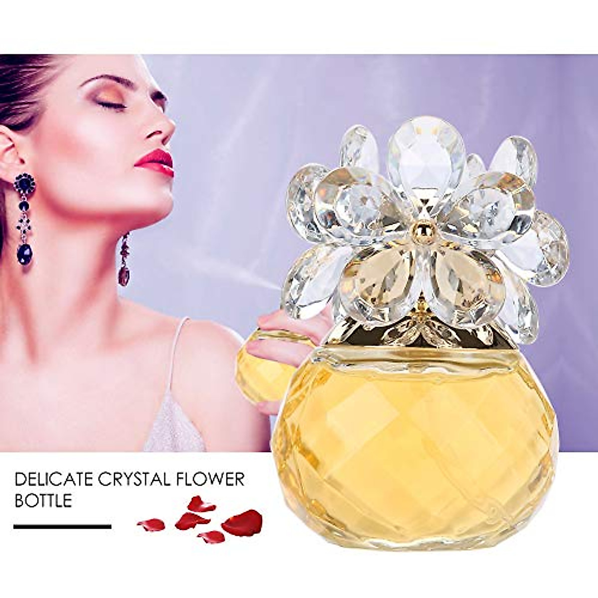 TMISHION Women Perfume, Long Lasting Flower Wood Fragrance Lady Perfume Spray for Women 60 ML (Gold)