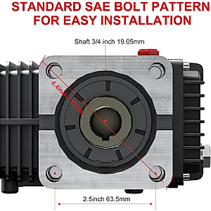 POHIR Pressure Washer Pump 3600PSI, 3.3GPM 3/4'' Shaft Replacement Crankshaft Triplex Brass Pump, Self-Lubricating Corrosion-Resistant Spray Ceramic Plunger, Fit for Most Brand Honda Simpson