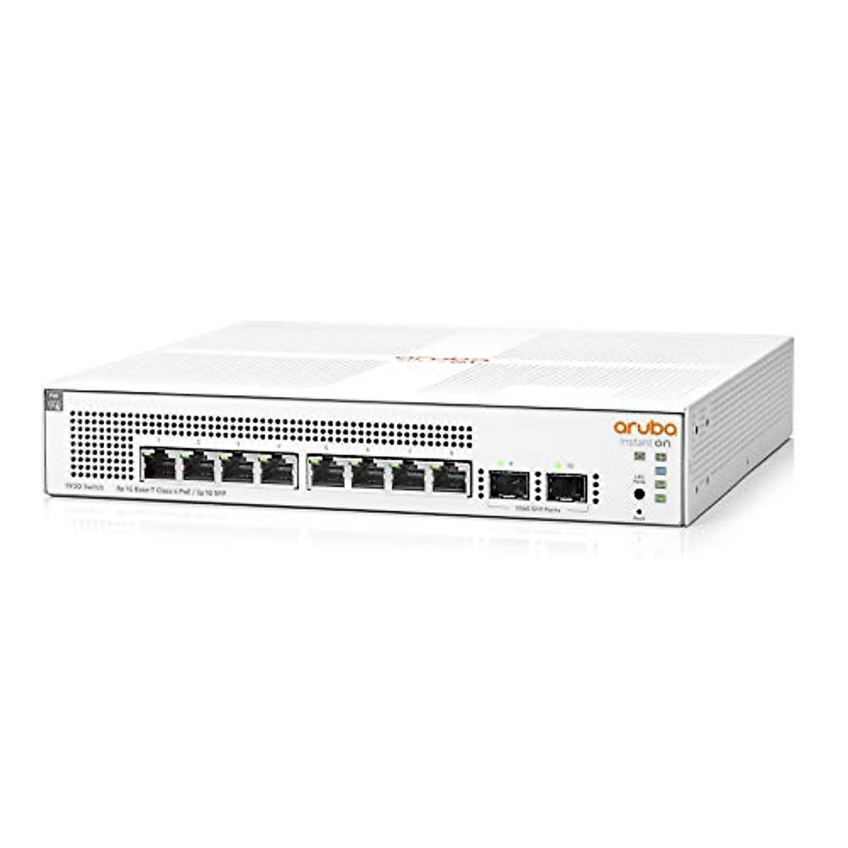 Aruba a Hewlett Packard Enterprise company HPE Networking 1930 8-Port Gb Smart-Managed Layer 2+ Ethernet Switch with PoE | 8X 1G | 2X SFP | 8X CL4 PoE 124W | US Cord (JL681A#ABA)