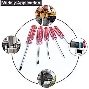 Triwing Screwdriver Set 5 Sizes 1.5mm 2mm 3mm 4mm 5mm, SKZIRI 5in1 3 Point Screwdriver Kit Magnetic Point Y Shaped Tri Point Tip Screwdriver Set