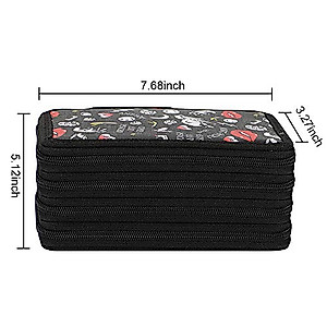 72 Slots High Capacity Zipper Pens Pencil Case