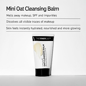 The INKEY List Mini Oat Cleansing Balm, Rich Balm Removes Makeup and Impurities, Reduces Redness, Travel Size, 2 Pack, 1.69 Fl Oz each