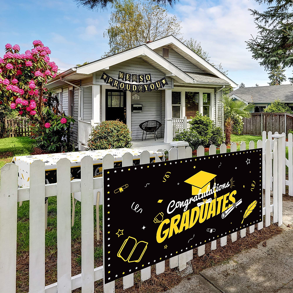 Graduation Decorations 2022, Graduation Banner Graduation Backdrop Graduation Party Supplies 2022 Graduation Table Cover Graduation Sign Graduation Gifts