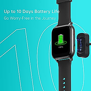 UMIDIGI Smart Watch for Android Phones Compatible with Samsung iPhone,Health and Fitness Tracker,19 Sport Modes,Built-in-GPS, Blood Oxygen(SpO2) Monitoring, 1.7" Touch Screen,Sleeping tracking-Uwatch5