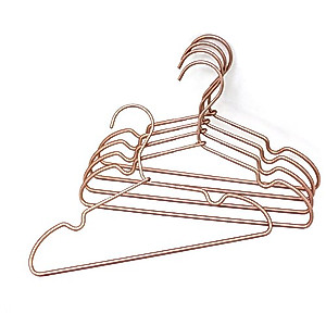 Koobay 12.6" Metal Wire Rose Gold Children Clothes Hangers,30PACK, Baby Coat Clothes Hangers Display Storage