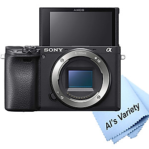 Sony a6400 Mirrorless Digital Camera Body Only (No Lens) + 64GB Memory + Case+ Steady Grip Pod + Tripod+ Software Pack + More (30pc Bundle)