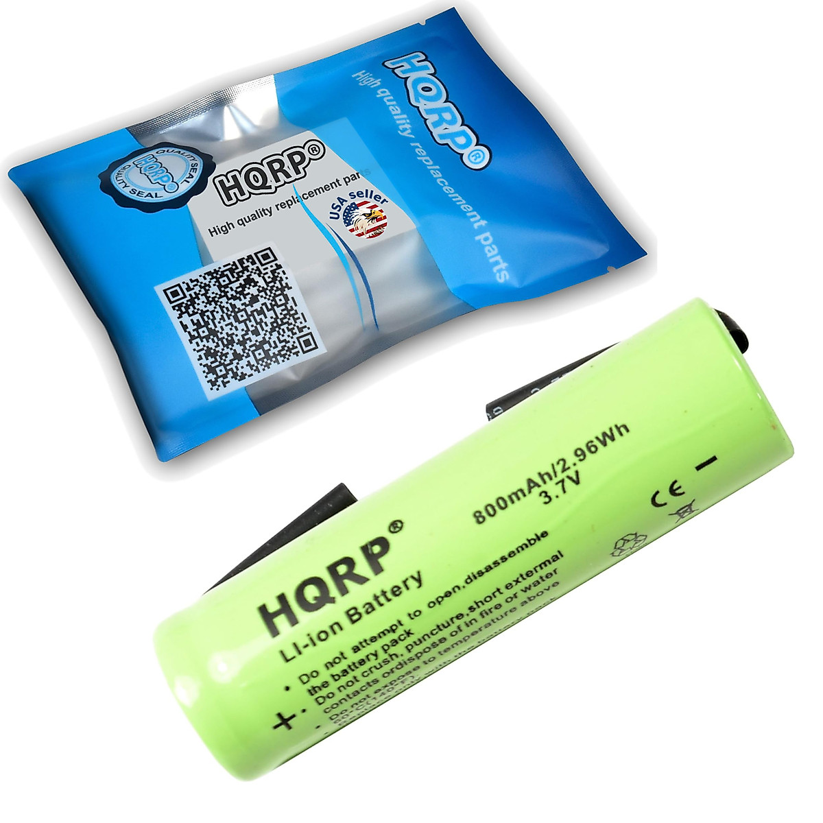HQRP Battery works with Philips Norelco 3.7V Li-Ion 422203612390 3611290 3606410 1050CC 1050X 1059X 1280X 1280XCC 1250X 1250XCC 1260X 1290X QT4070 Razor/Shaver + Screwdriver