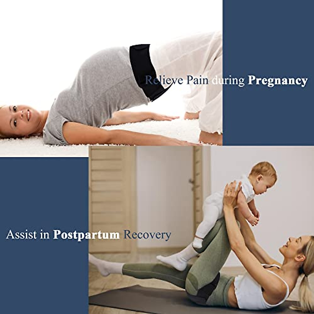 JOMECA V-Sling Pelvic Support Belt for Prolapse, Pregnancy SPD, Vulvar Varicosities, LCS, Pelvic Floor, Organ Prolapse Support Relieve Tilted or Twisted Pelvis Girdle Pain (Small)