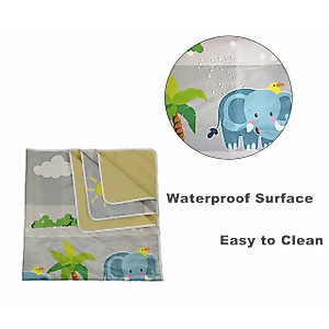 Large Splat Mat for Under Highchair Washable , Anti-slip Silicone Spot Splash Mat, Waterproof Floor Protector, Mess Mat for Arts Craft (53x53 inch)