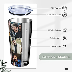 UALWORY Liam Music Payne Tumbler Cup 20oz Travel Coffee Mug with Lid and Straw Stainless Steel Insulated Mugs