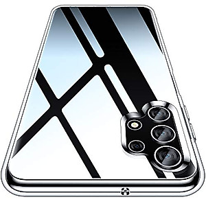 Samsung Galaxy A32 5G Case, Vakoo Crystal Clear Series Slim Thin Soft TPU Shockproof Protective Phone Case for Galaxy A32 5G Smartphone - Transparent
