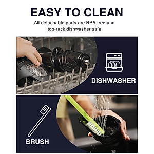 Juicer Machines, Vividmoo Masticating Juicer machines with 3-Inch Wide Chute, 2-Speed Modes & Reverse Function, Powerful Fruit Cold Press Juicer, Dishwasher Safe Slow Masticating Juicer