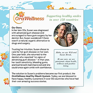 OraWellness Healthy Mouth Blend Organic Toothpaste & Mouthwash Alternative Tooth Oil, Natural Mouth Rinse for Healthy Teeth & Gums for Women, Men and Kids, Pack of 1