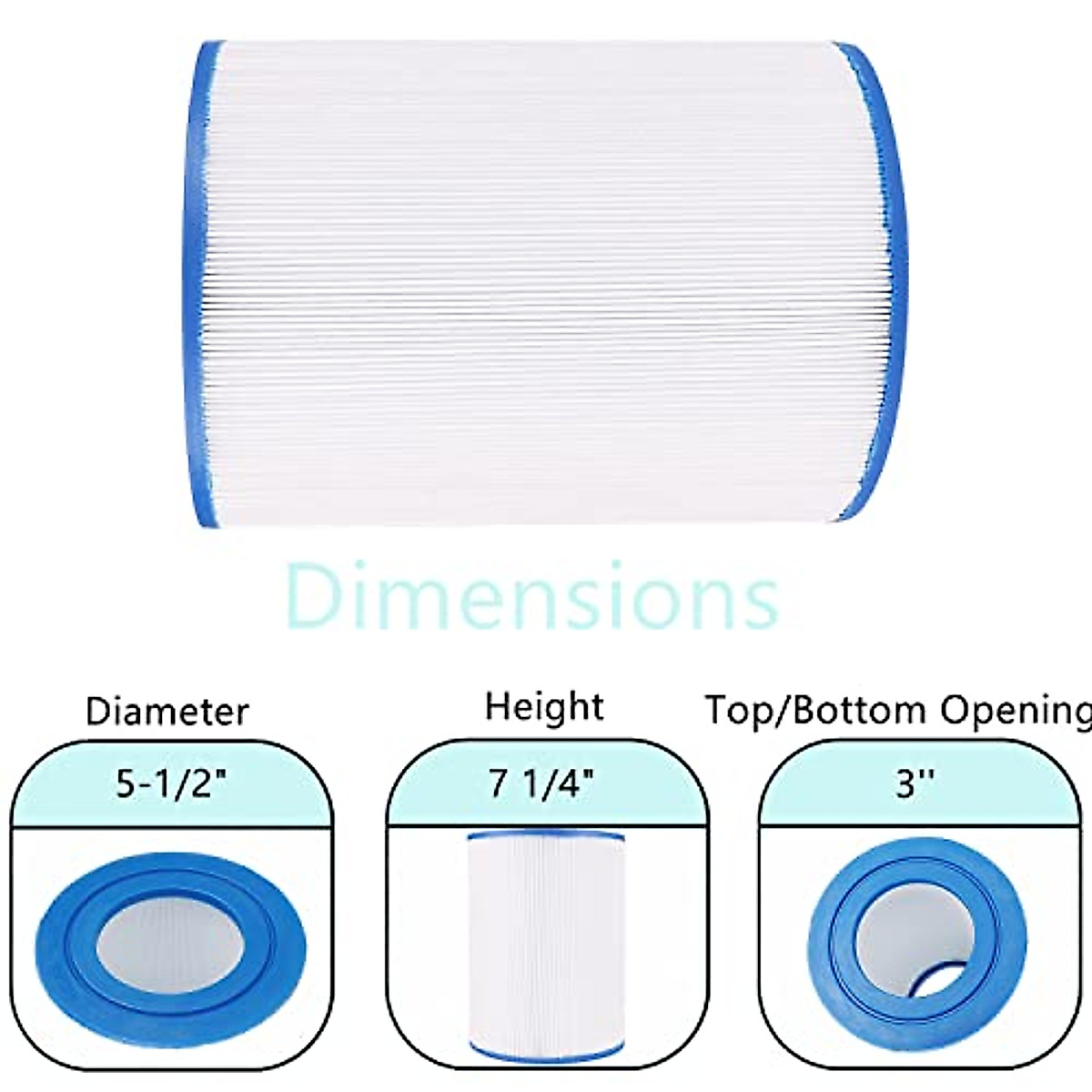 Arpisziv Spa Filter PDM28 Hot Tubs Swimming Pool Air Cleaner Replaces 461273,FC-9944,SD-01392(2 Pack)