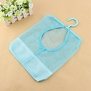 TOPINCN Bathroom Hanging Storage Clothespin Mesh Bag,Drying Rack Folding Fish Mesh, Non Toxic Nylon Netting, Hanging Drying Fish Net, for Shrimp Fish Fruit Vegetables Herb