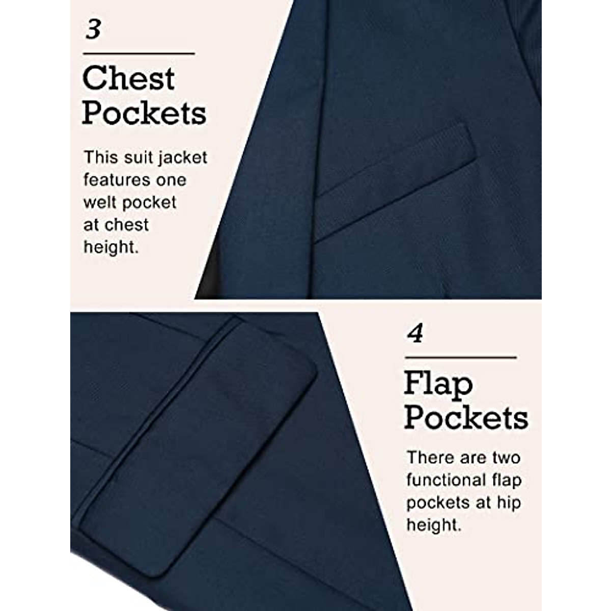 COOFANDY Mens One Button Sport Coat Regular Fit Casual Blazer Jacket Formal Dress Jacket Blazer (Blue M)