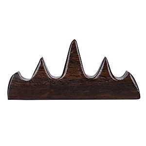 I-MART Chinese Calligraphy Brush Holder, Wooden Pen Rack Rest Stand for Writing Brushes (Rosewood)