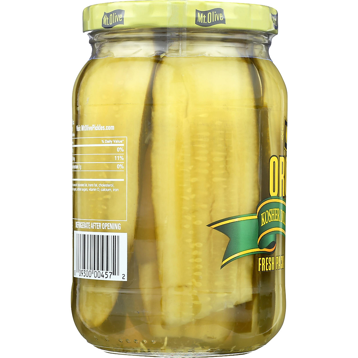 MOUNT OLIVE Organic Dill Sandwich Stuffers, 16 FZ