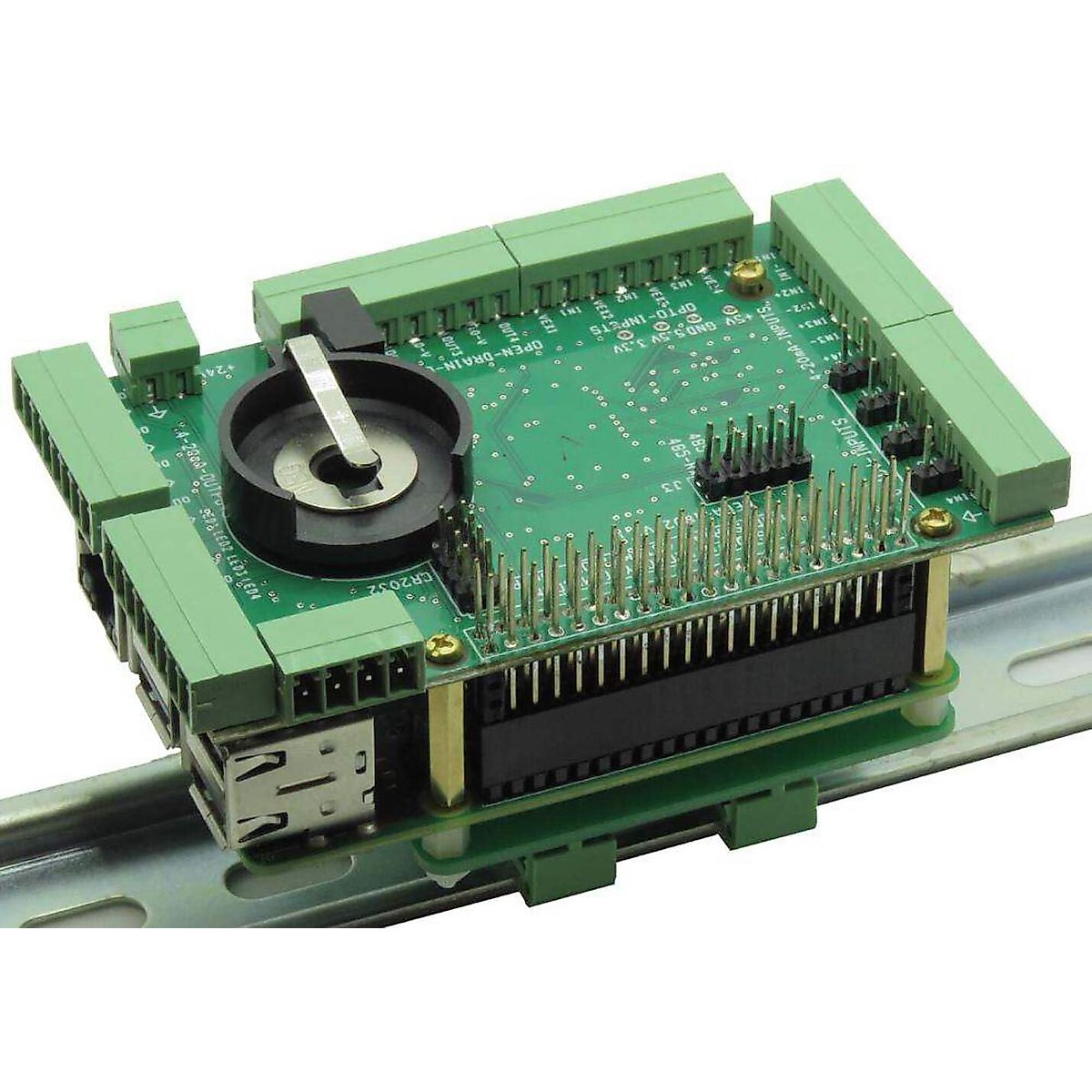 DIN-Rail Kit Type 1 Parallel Mount for Raspberry Pi SM-A-004