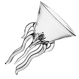 DOITOOL Octopus Cocktail Glass, 2Pcs Martini Glass Creative Cocktail Drinkware Bar Goblet Tools for Home Party Banquet Wedding ( Transparent )