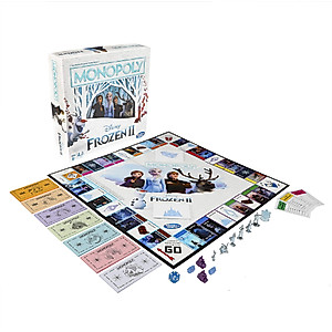 Monopoly Game: Disney Frozen 2 Edition Board Game for Ages 8 and Up