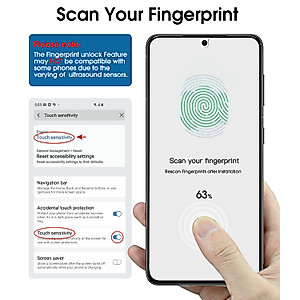 amFilm Auto-Alignment OneTouch for Samsung Galaxy S23 6.1" Screen Protector + Camera Lens Protector, Tempered Glass, 30 Seconds Installation, Bubble Free, Case Friendly, Anti-Scratch [2+2 Pack]